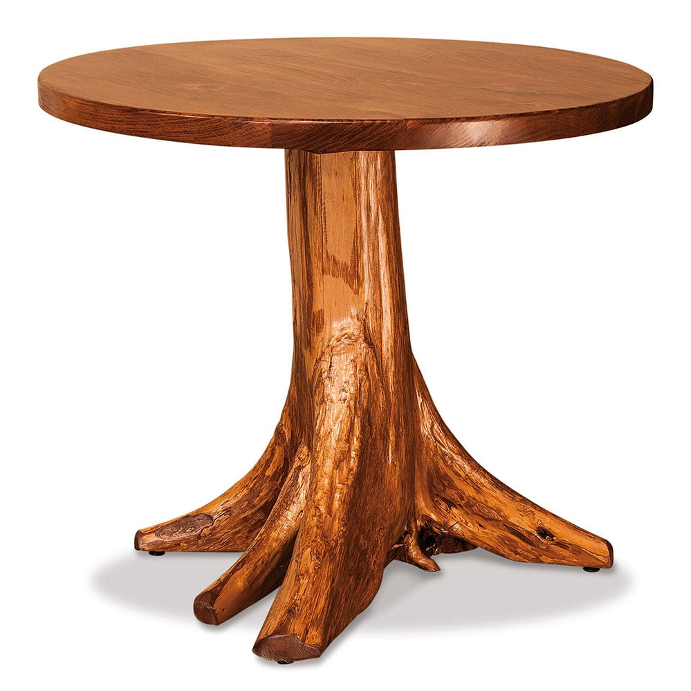 Round Stump Dining Table – Amish Home Furniture